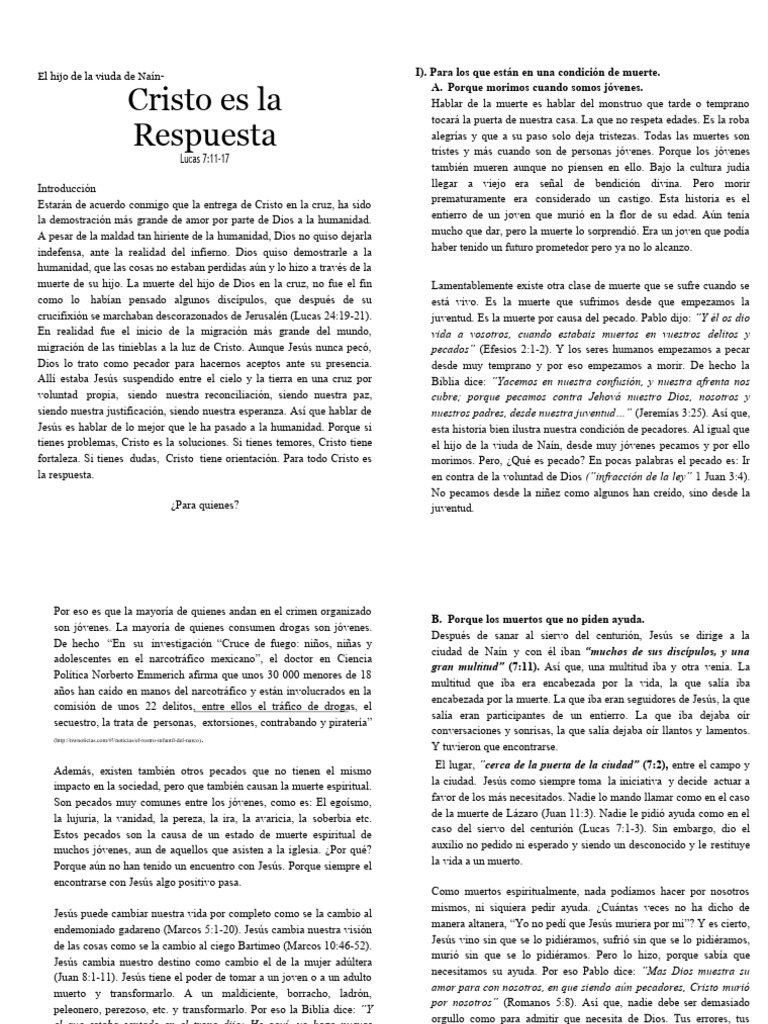 Cristo Es La Respuesta | PDF | Jesús | Cristo (título)