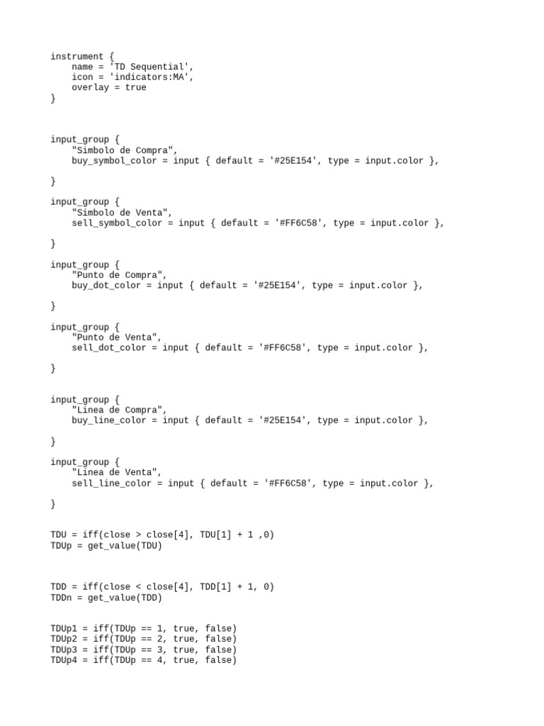 TD Sequential - Es | PDF