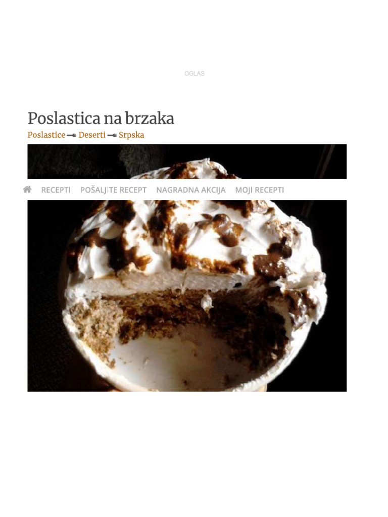 Brza Poslastica | PDF