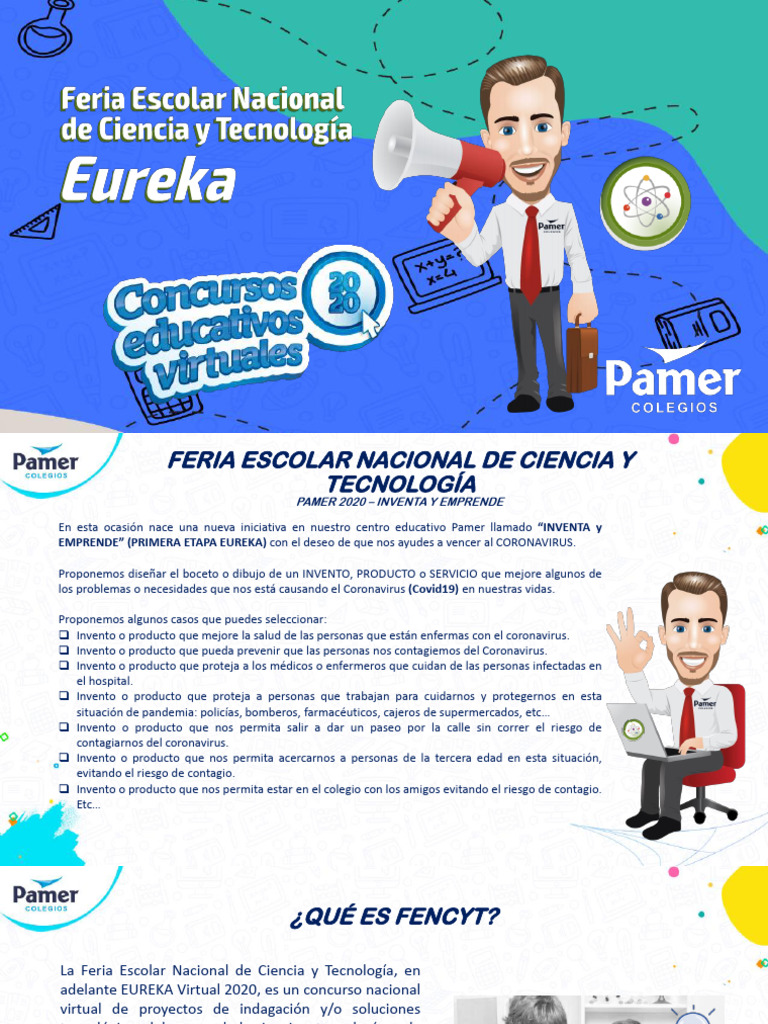 Presentación Eureka 2020 - Pamer | PDF | Educación primaria | Plan de estudios