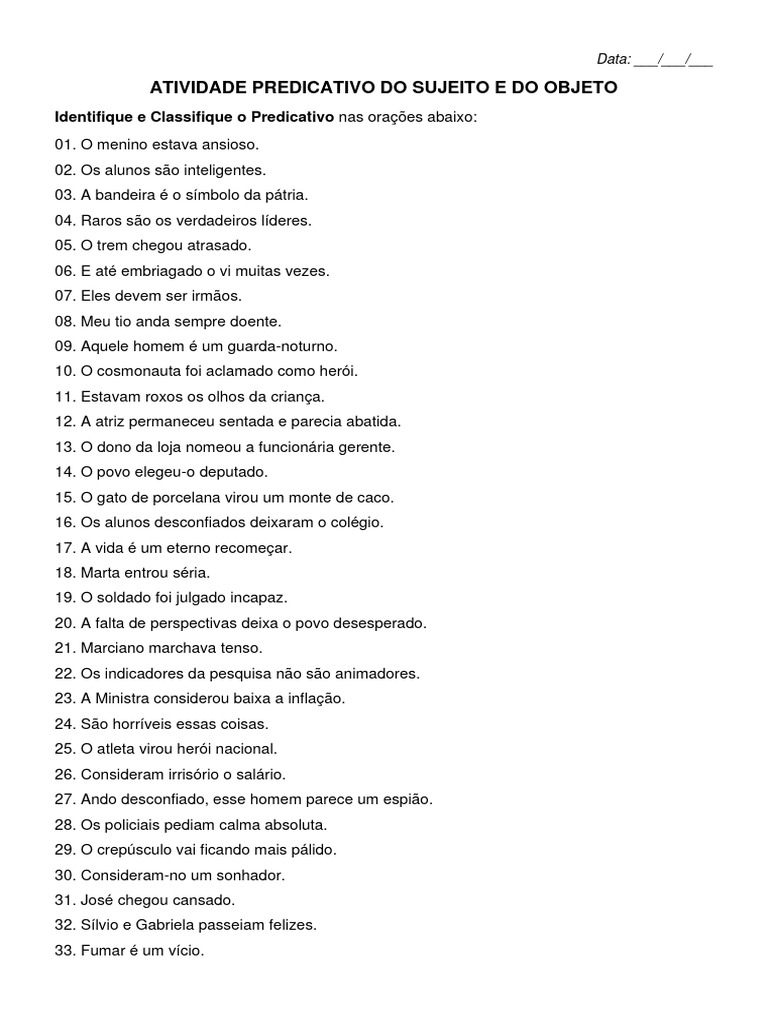 7C - Pred Do Suj X Pred Do Obj | PDF