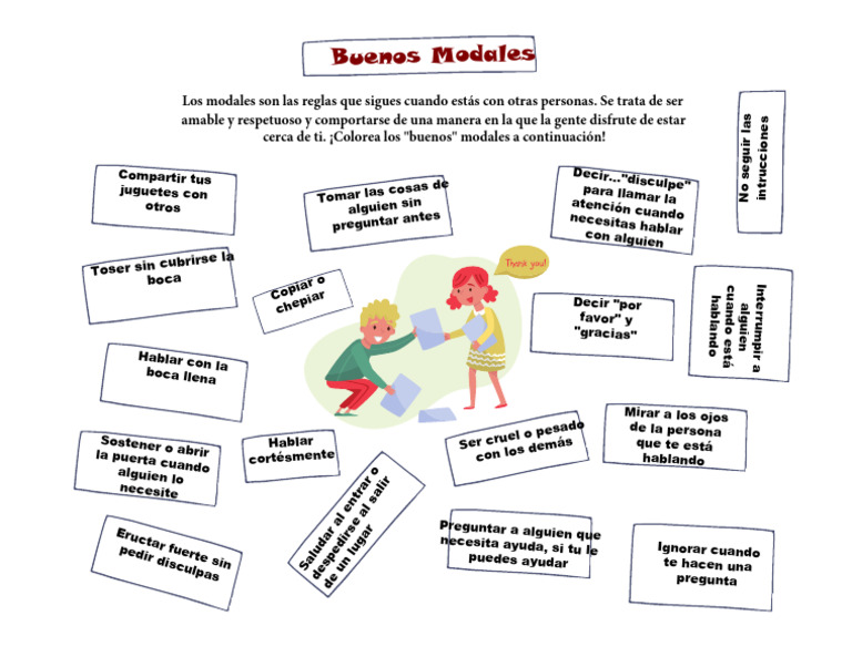 Buenos Modales-HS (Niños) | PDF