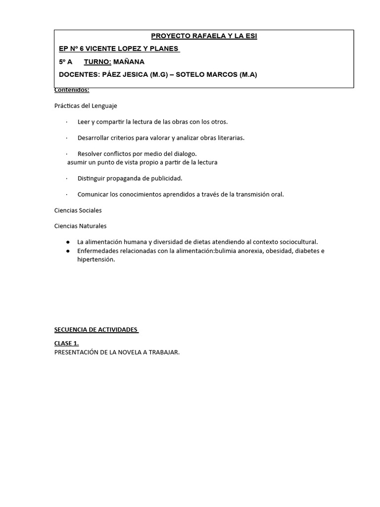 Secuenciarafaela Esi | PDF