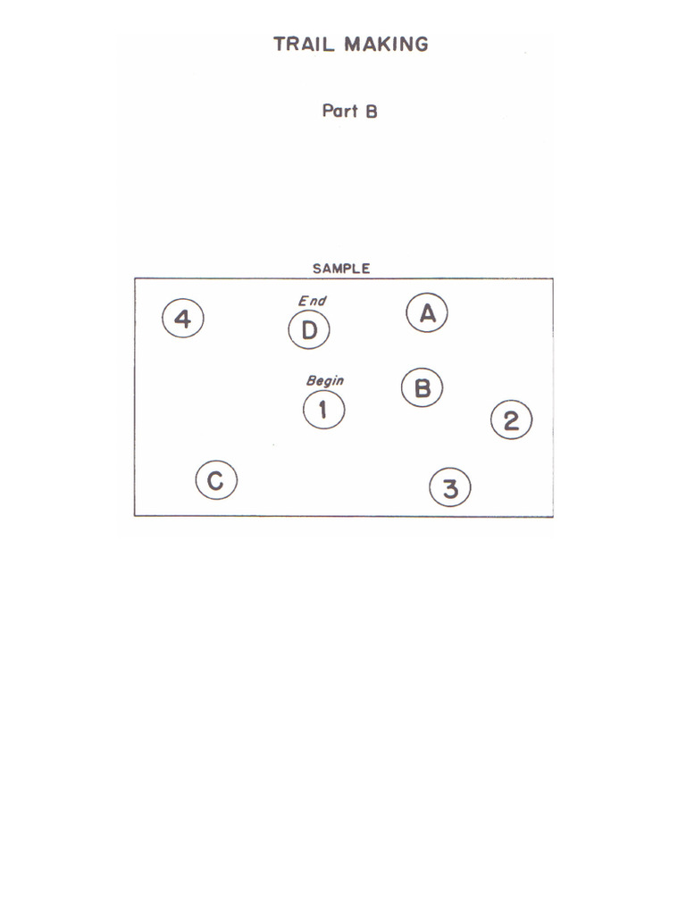 Trail Making B Sample | PDF