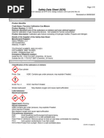 MSA Calibration Gas Safety Data Sheet | PDF | Nitrogen Dioxide | Nitric ...