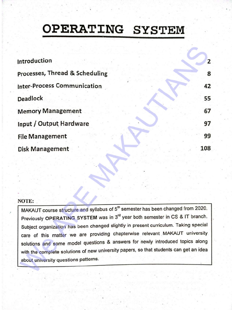 Operating System | PDF