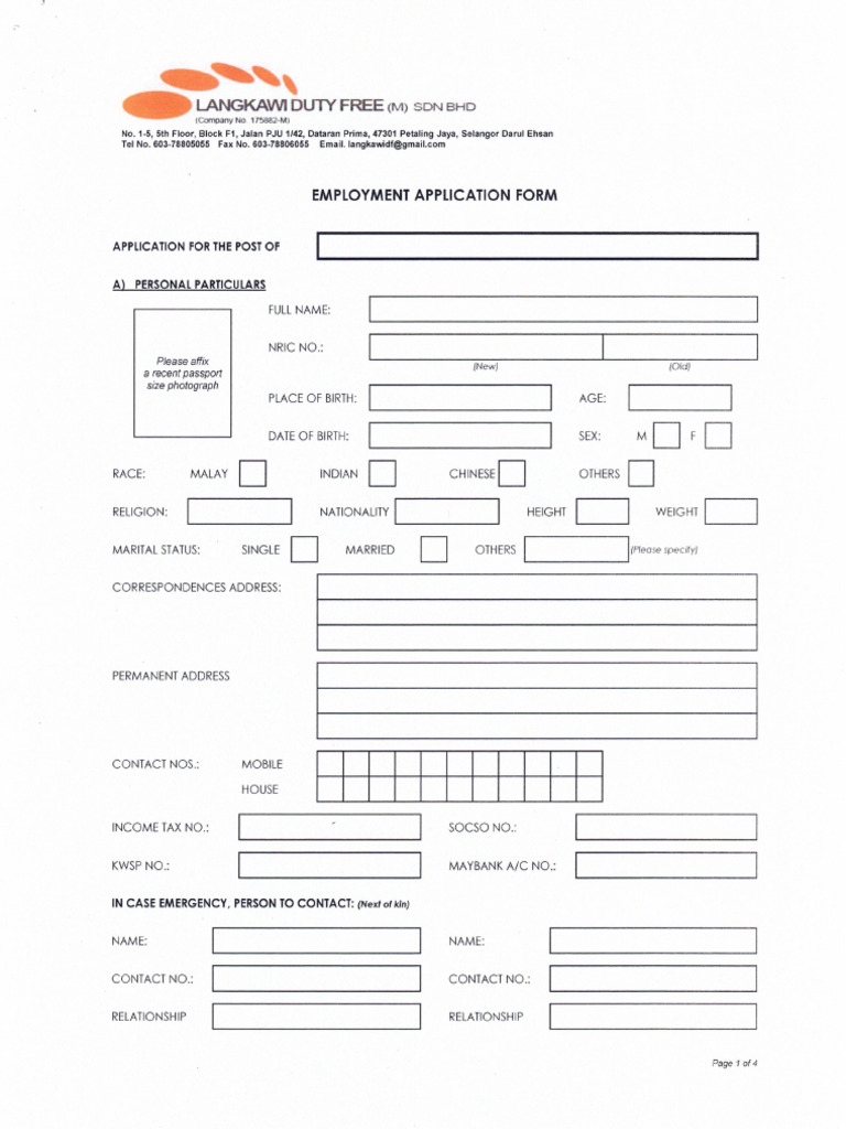 LDF Application Form | PDF