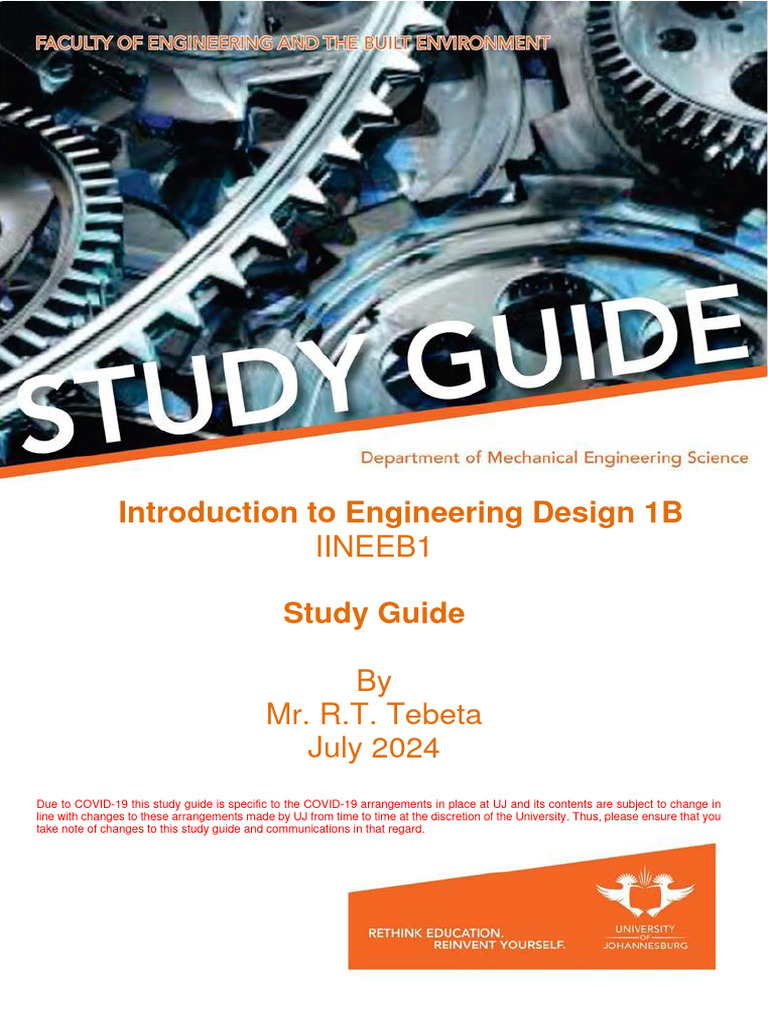 IINEEB1 Introduction To Engineering - Design 1B Study Guide 2024 | PDF ...