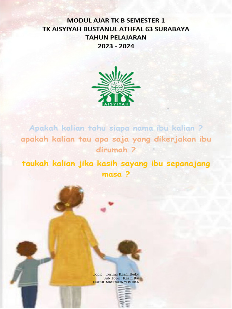 Modul Ajar Kasih Ibu | PDF