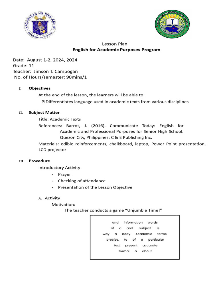 LP EAPP | PDF | Teachers | Cognition