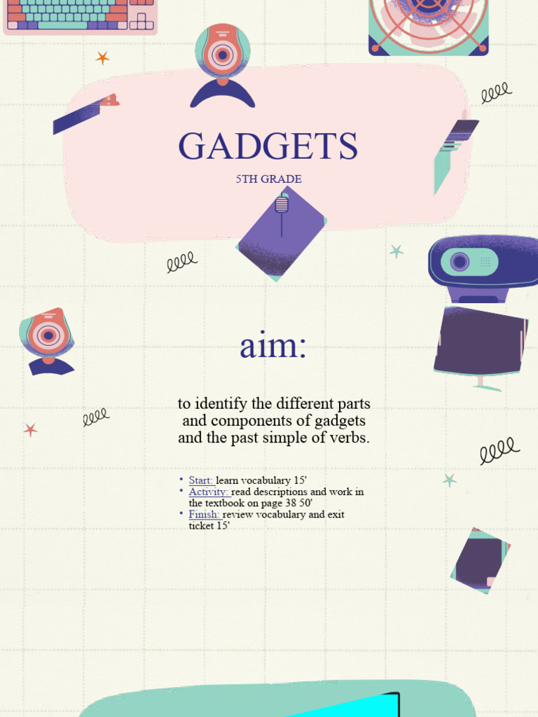 5th Grade Gadget Vocabulary & Past Verbs | PDF