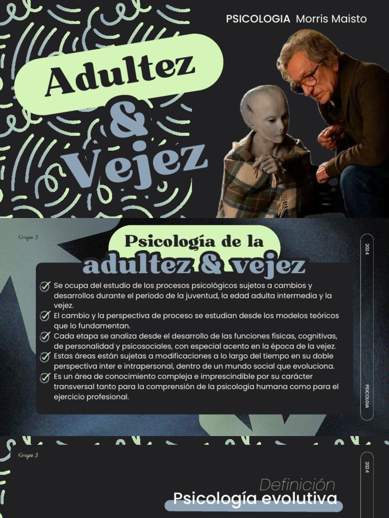 Psicologia - Adultez y Vejez | PDF | Adultos | Vejez