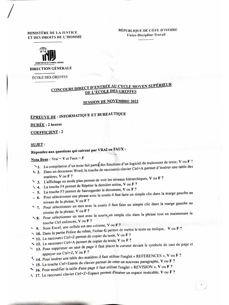 Informatique Et Bureautique | PDF