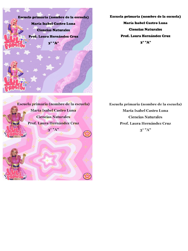 Etiquetas Luli-Libretas | PDF