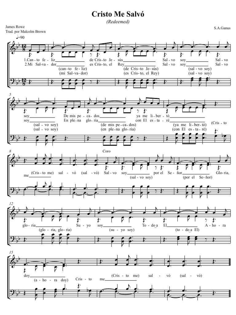 Cristo Me Salvó - Full Score | PDF
