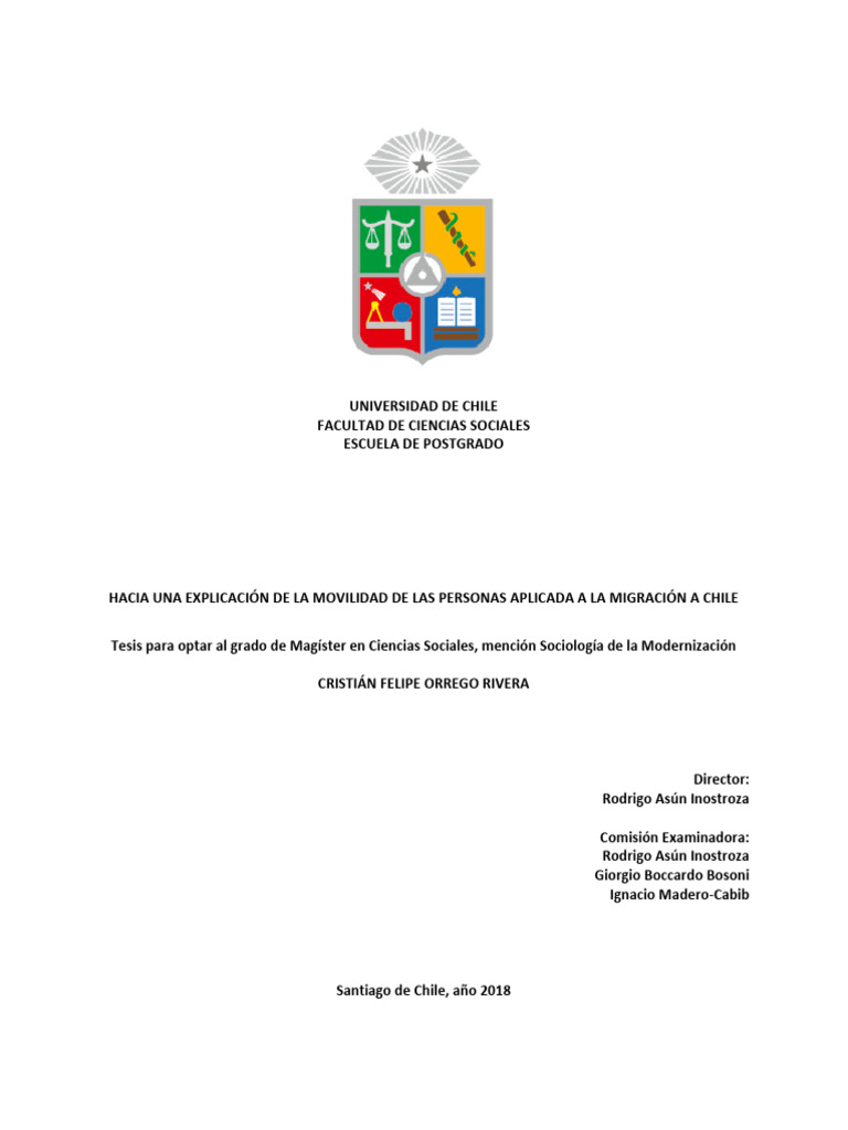 Hacia Una Explicación de La Movilidad de Las Personas Aplicada A La ... Hacia Una Explicación de La Movilidad de Las Personas Aplicada A La ...