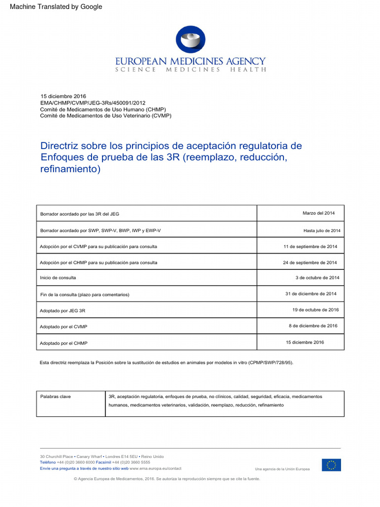 Guideline Principles Regulatory Acceptance 3rs Replacement Reduction ...