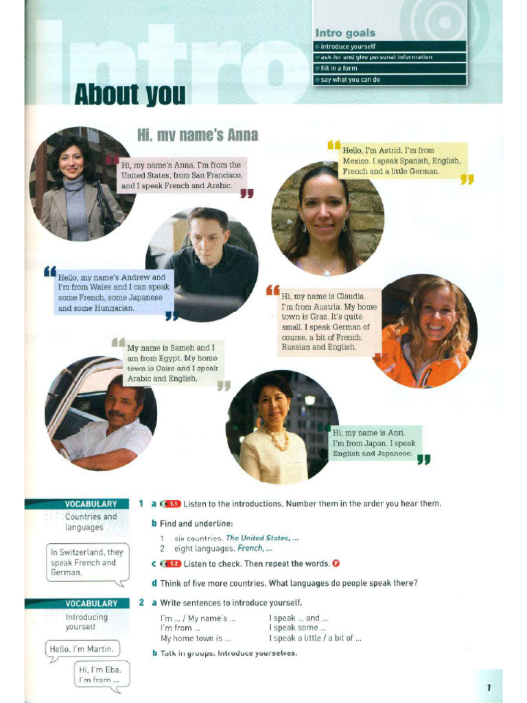 Coursebook A2 Intro | PDF