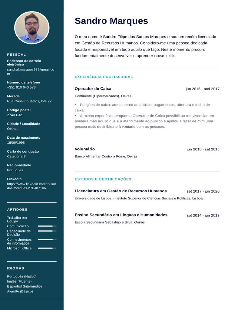 Sandro Marques_CV | PDF