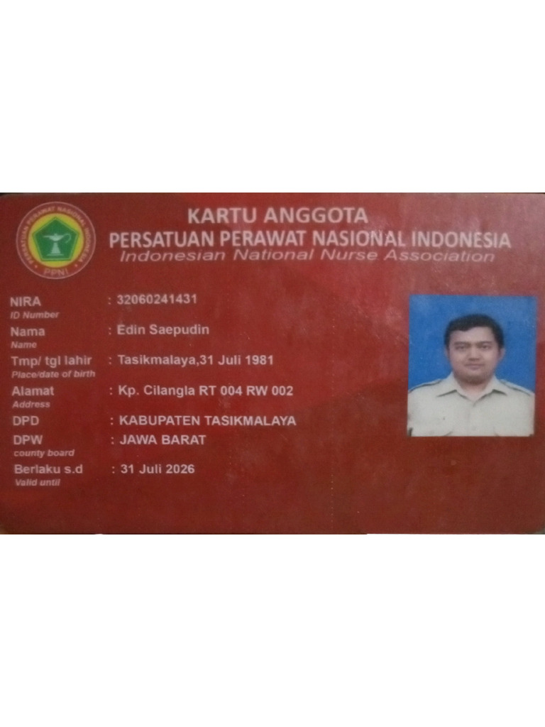 Kartu Anggota Ppni | PDF