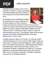 Biografía de Adela Basch | PDF