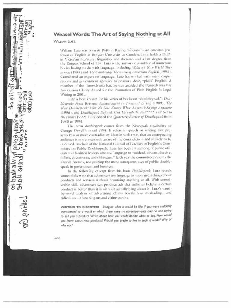 Weasel Words | PDF