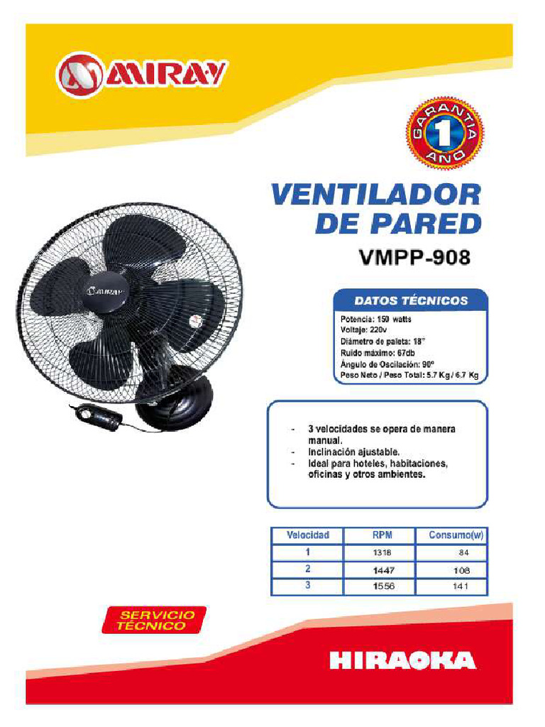 Ficha Técnica VMPP-908 | PDF