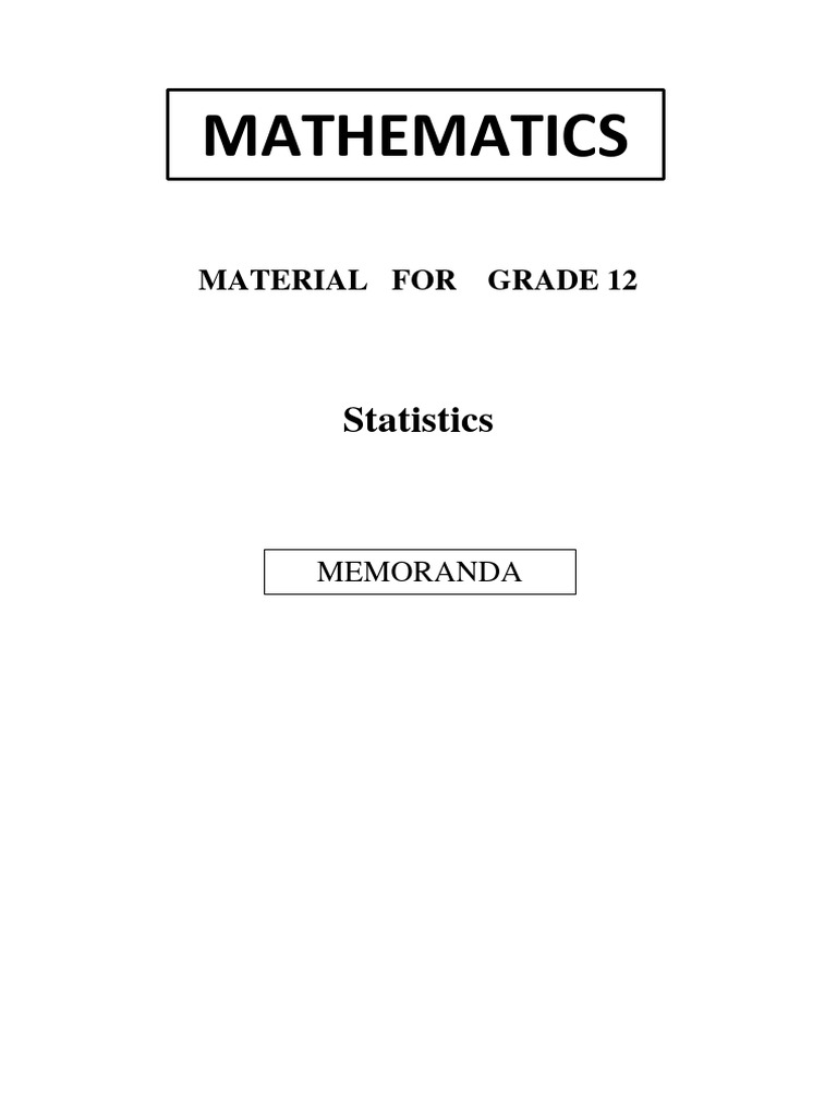 MSI Statistics Memos 1 | PDF | Statistics | Science