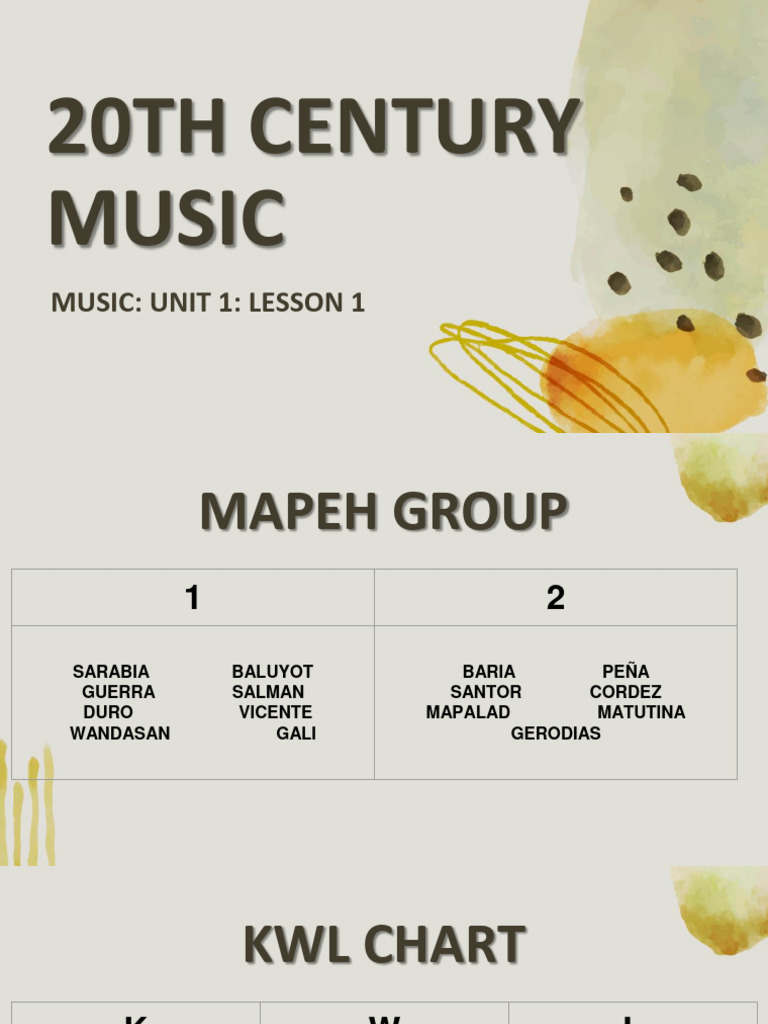 MAPEH 9 - MUSIC - LESSON 1 | PDF | Impressionism | The Arts