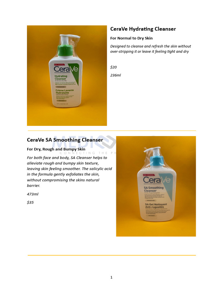 CeraVe Catalogue New Stock | PDF | Sunscreen | Skin