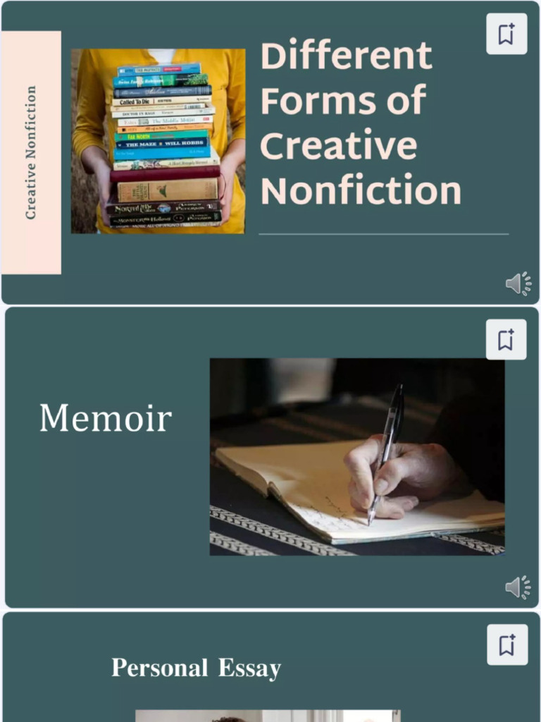 Introduction To Forms and Types of Creative Nonfiction | PDF