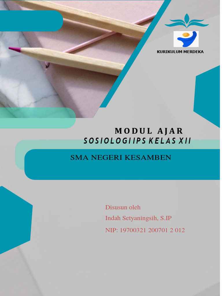 Modul Ajar Lengkap Sosiologi Kelas Xii Full | PDF