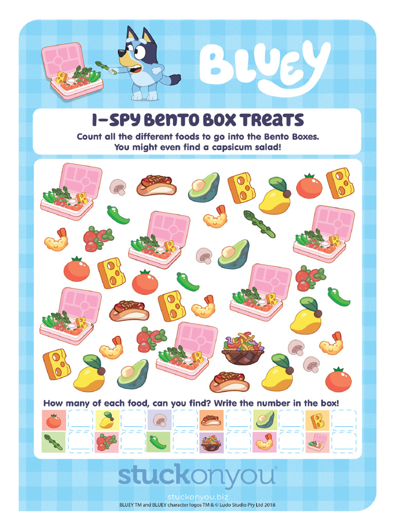 Bluey Cartoon I Spy Free Kids Game | PDF