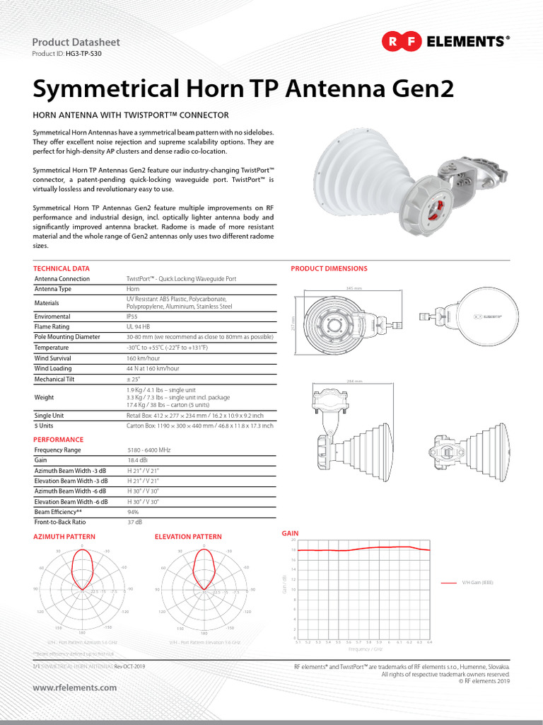 HG3 TP S30 Datasheet | PDF | Radiation | Radio