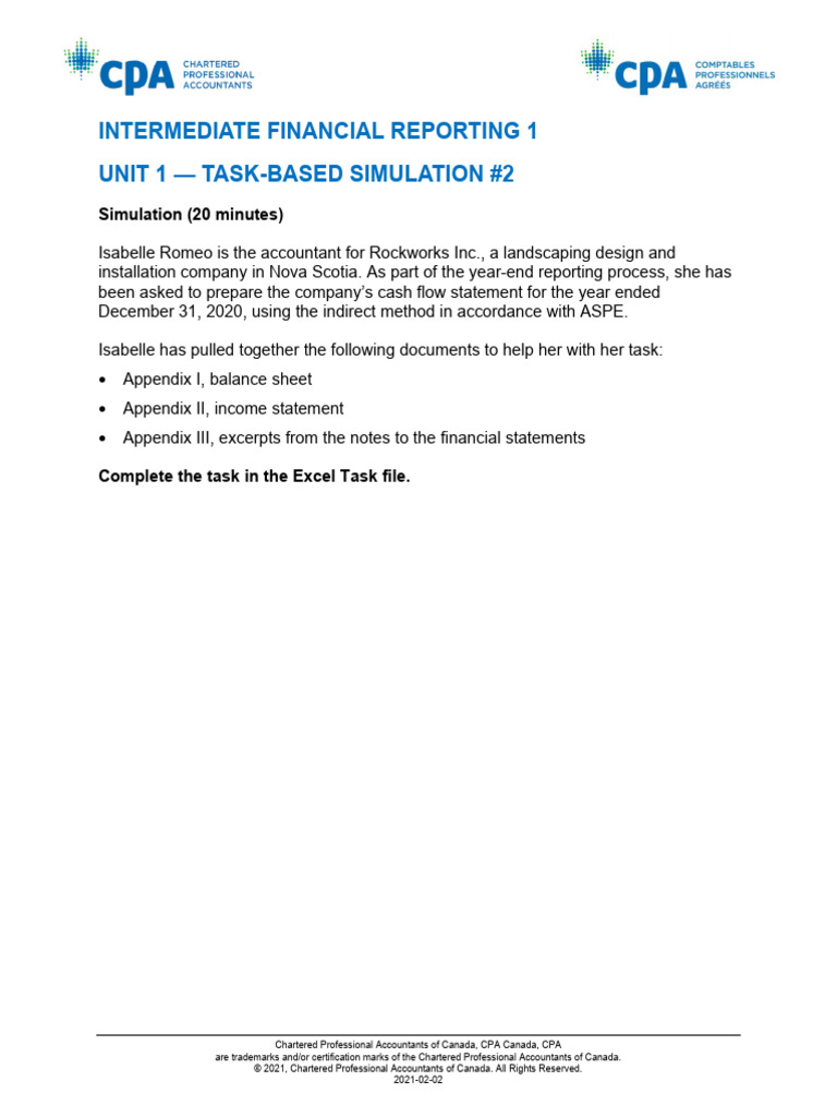 IF1 2102E TBS01 02.simulation | PDF | Balance Sheet | Book Value