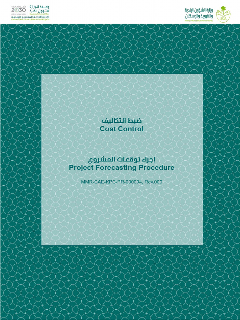 MMR-CAE-KPC-PR-000004 - 000 - Project Forecasting Procedure | PDF