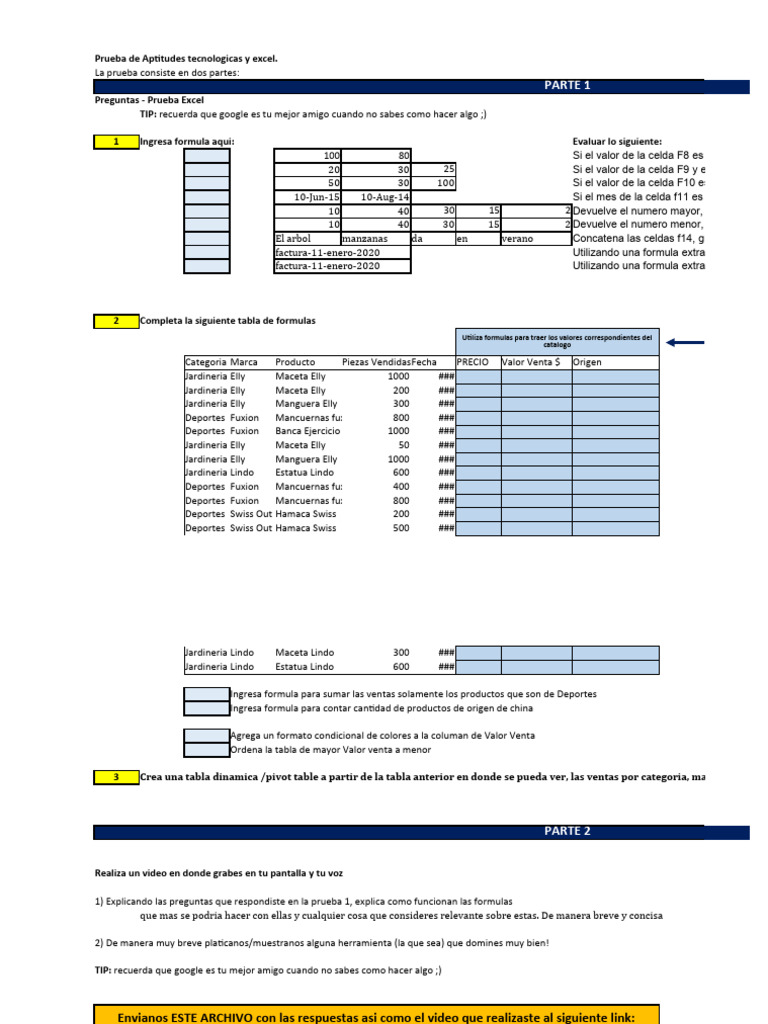 Prueba Apt T E | PDF