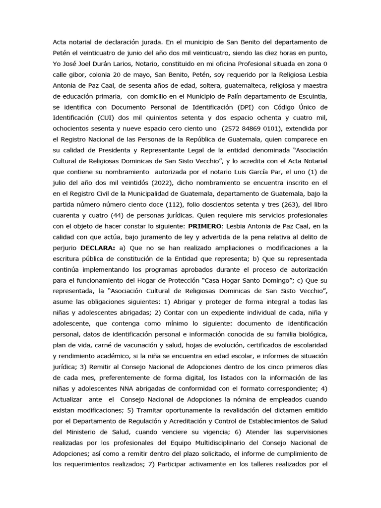 Acta de Compromiso de Revalidación... Corregida | PDF | Guatemala