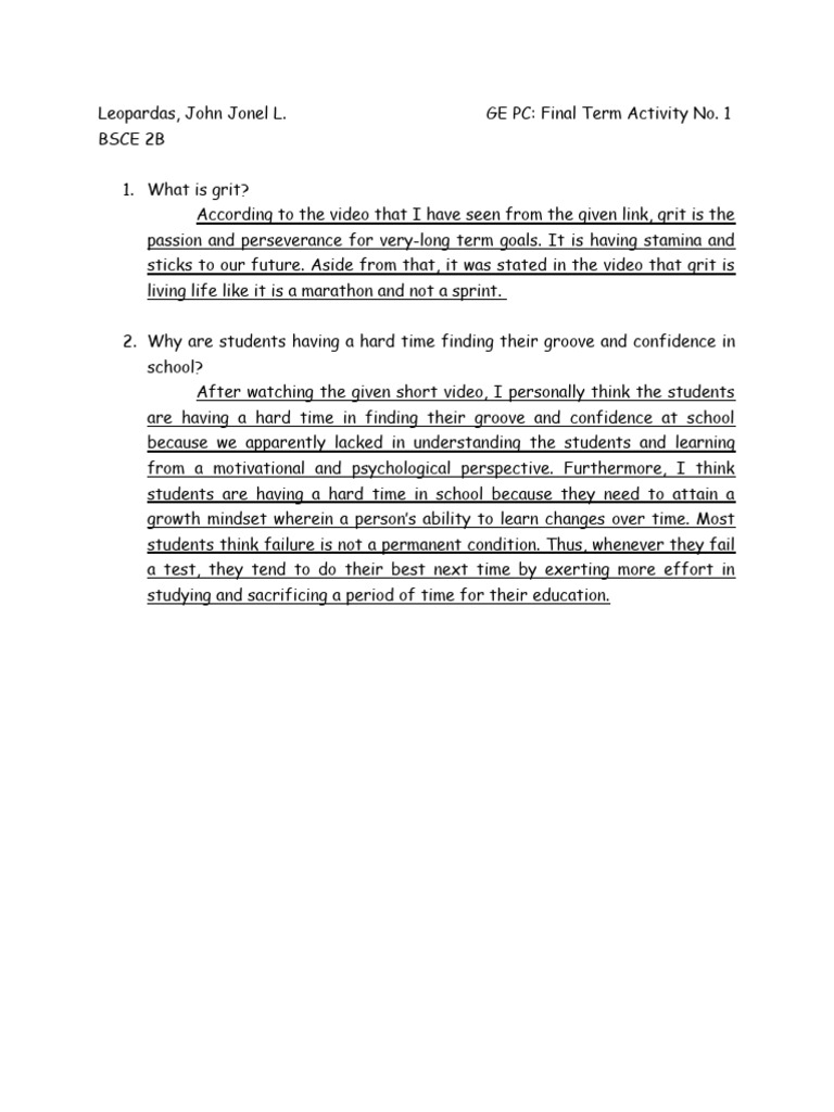 GE PC - Final Term Activity No. 1 | PDF