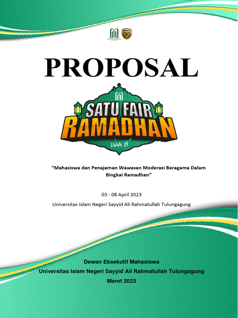Proposal SATU Fair Ramadhan 2023 | PDF | Perjalanan | Sains & Matematika