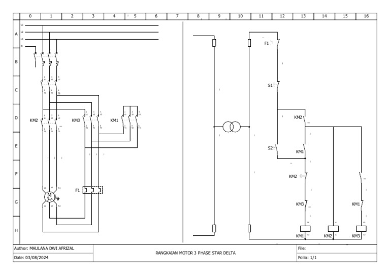 Rangkaian Motor 3 Phase_rizal | PDF