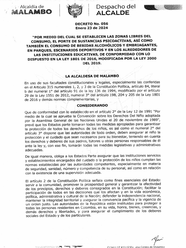 Decreto #056 de 2024 | PDF
