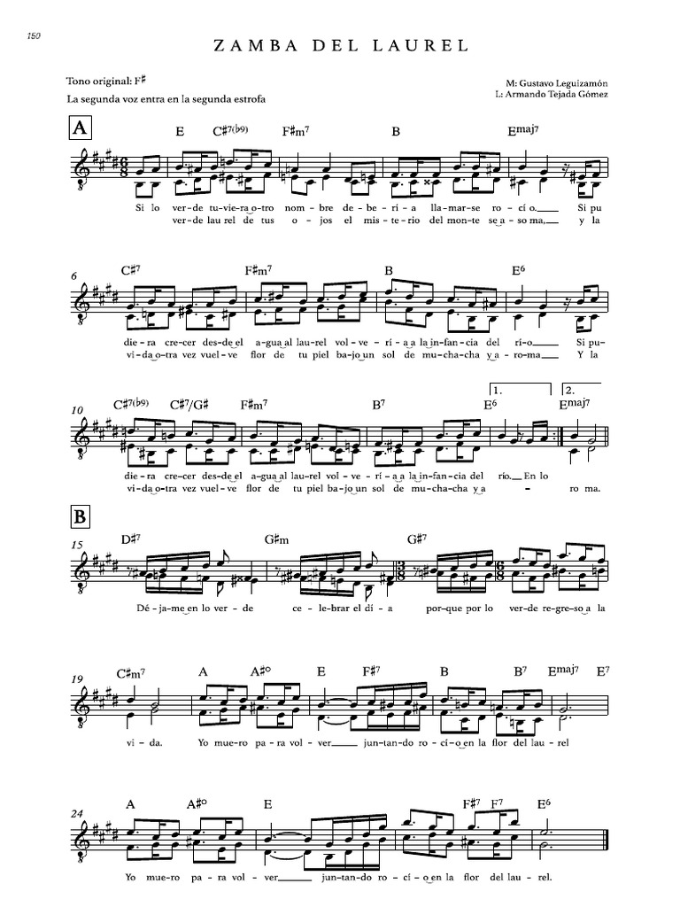 Zamba Del Laurel | PDF