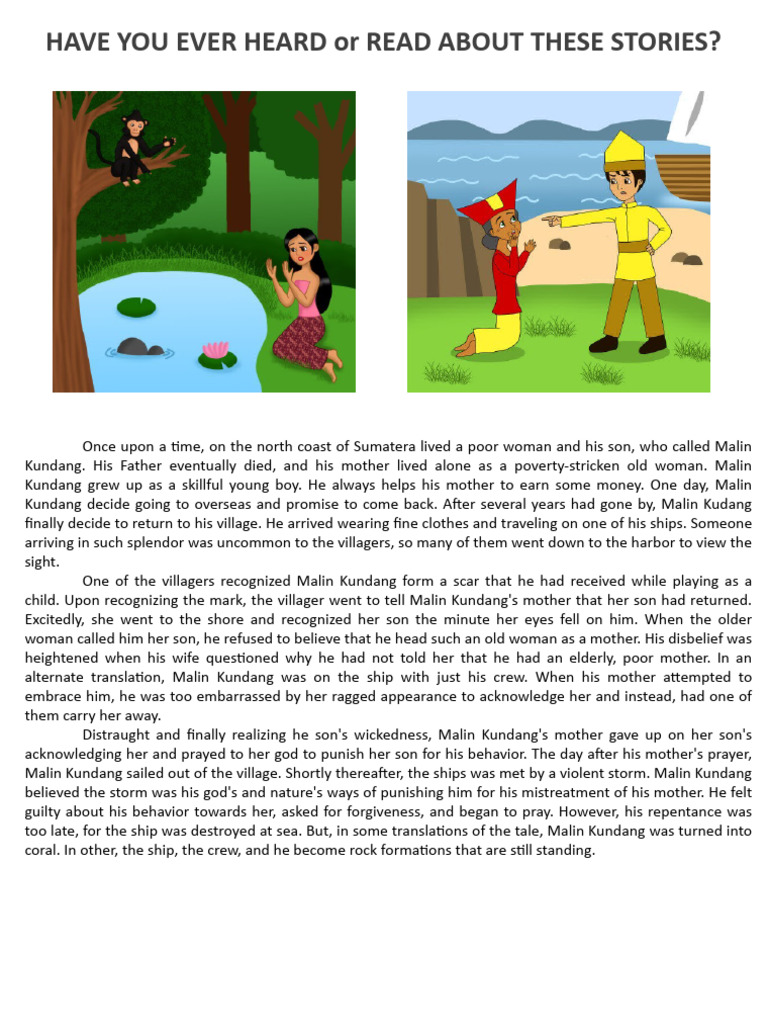 Narrative Texts for SMK Students | PDF | Snow White | Folklore