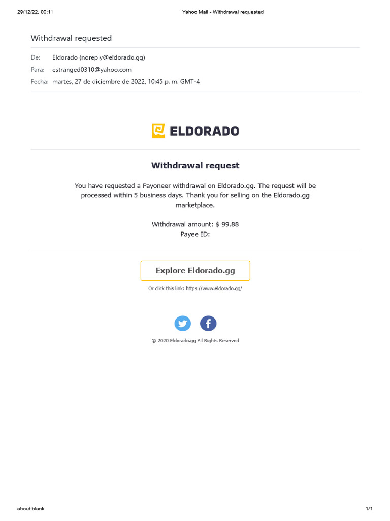 Yahoo Mail - Withdrawal Requested | PDF