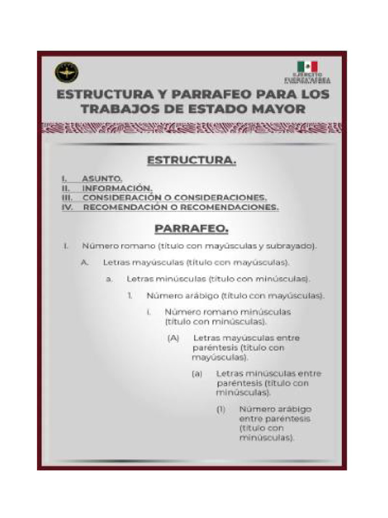 Parrafeo Del Estado Mayor | PDF