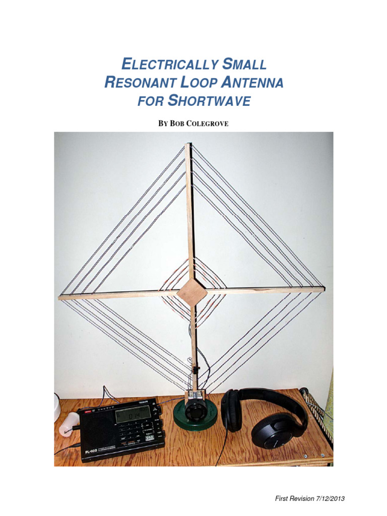 Electrically Small Resonant Loop For Shortwave | PDF | Inductor ...