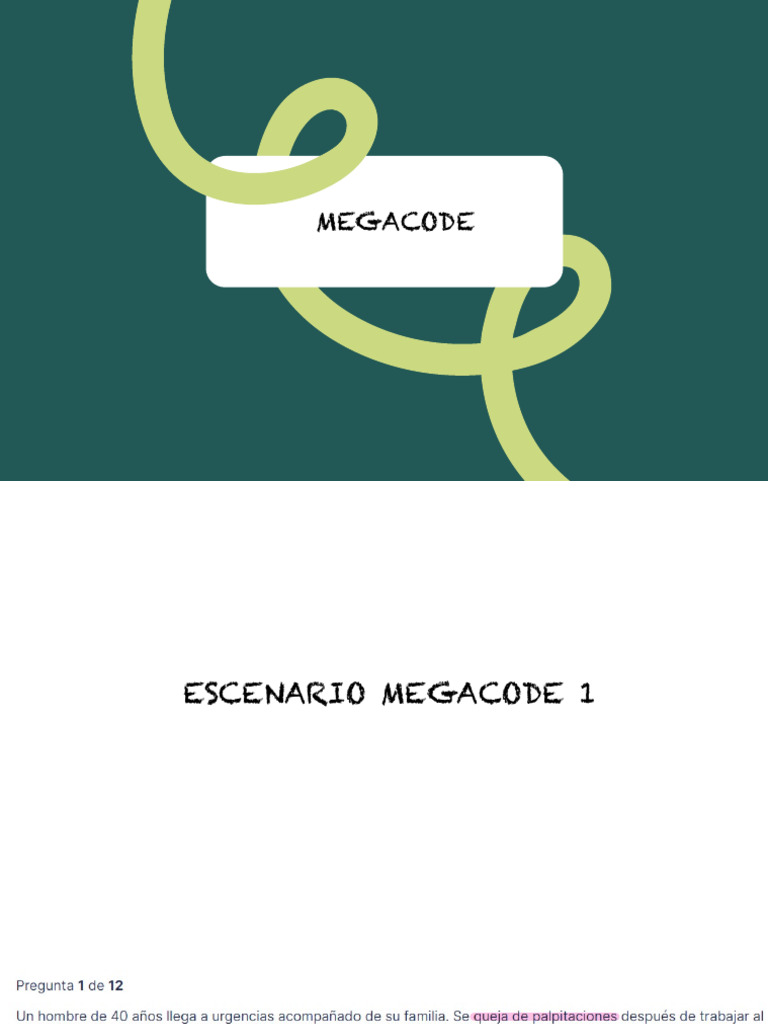 Acls Megacode | PDF | Reanimación cardiopulmonar | Enfermedades y ...