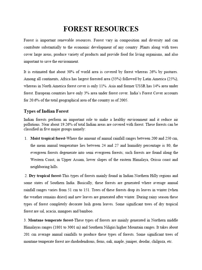 L15 16 Forest | PDF | Forests | Deforestation