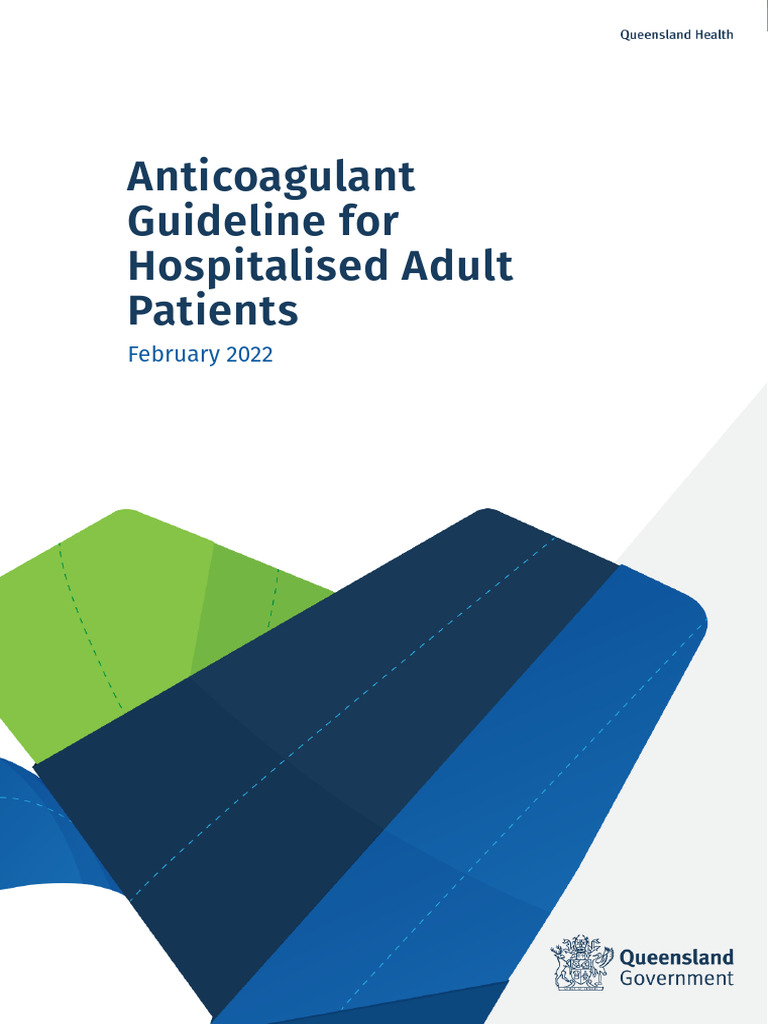 Guia Anticoag Hospitalizado | PDF | Thrombosis | Medical Specialties
